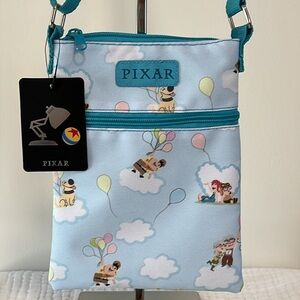 Disney | Bags | Disney Pixar Up Characters Balloon Passport Crossbody ...